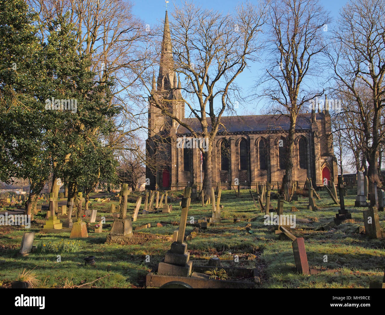 New Mills Church, Derbyshire, England Stock Photo - Alamy