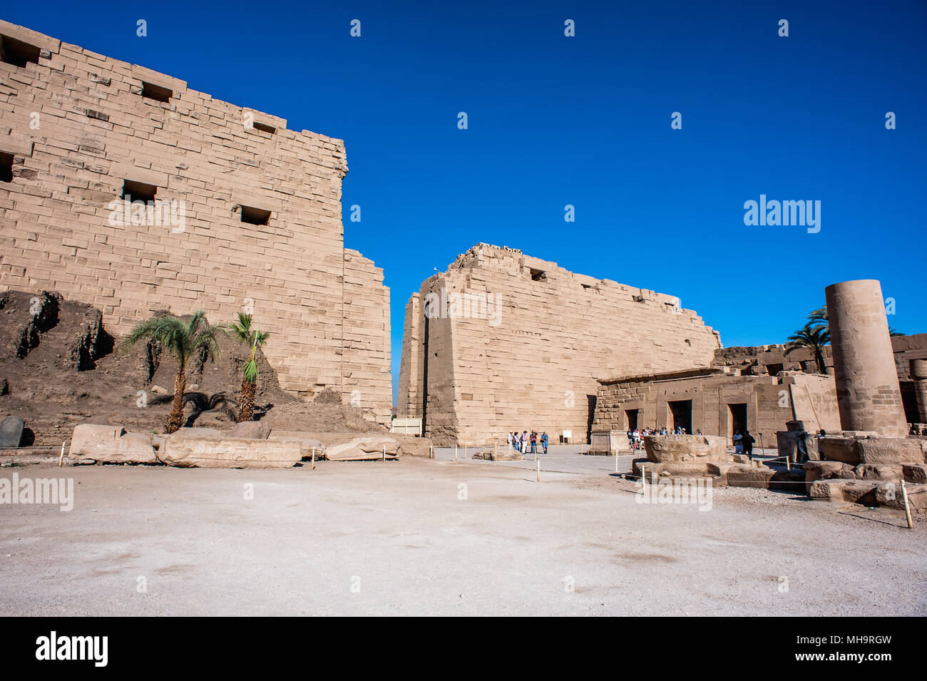 Part of the Karnak temple (Ancient Thebes with its Necropolis), the ...