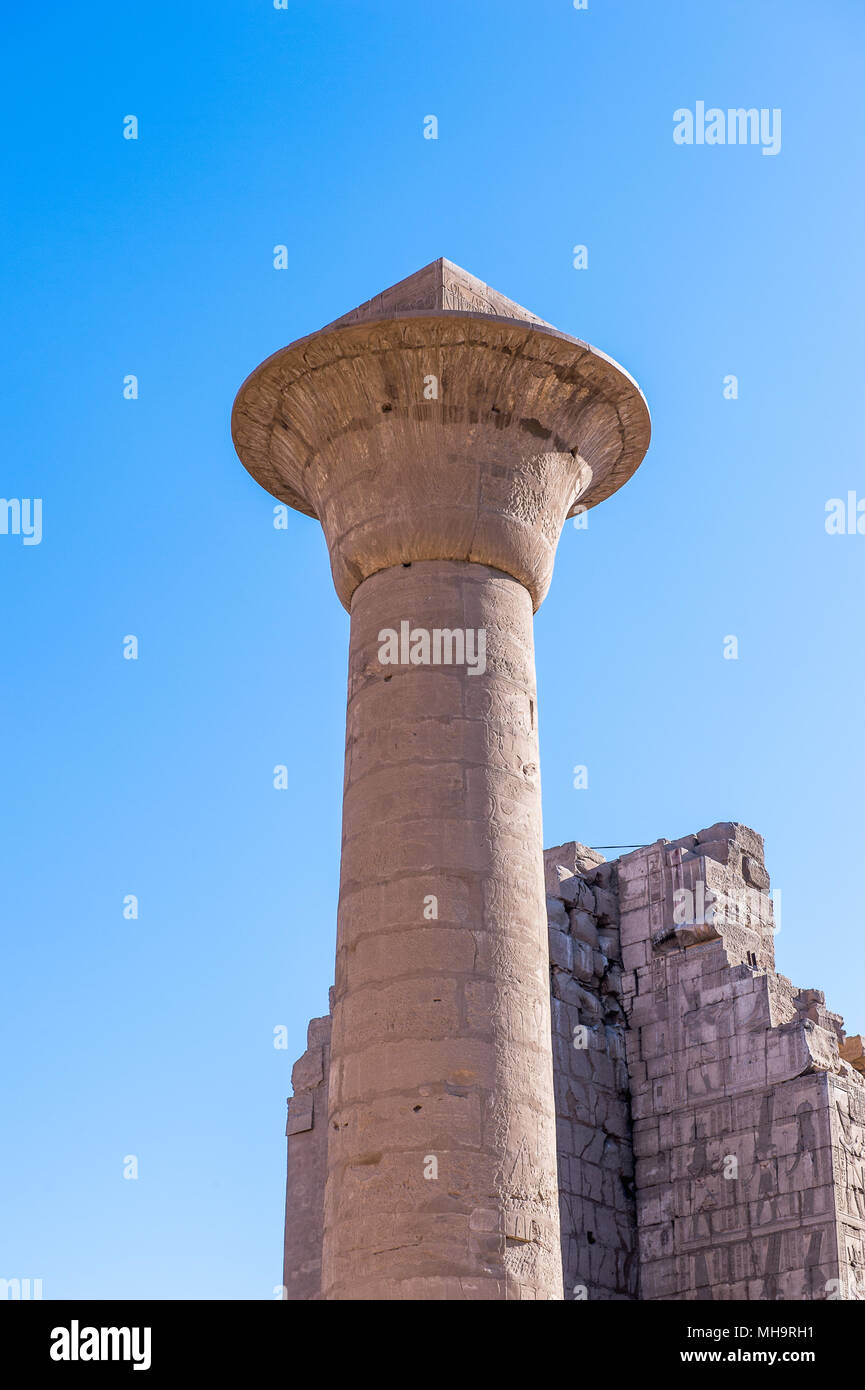 Part of the Karnak temple (Ancient Thebes with its Necropolis), the ...