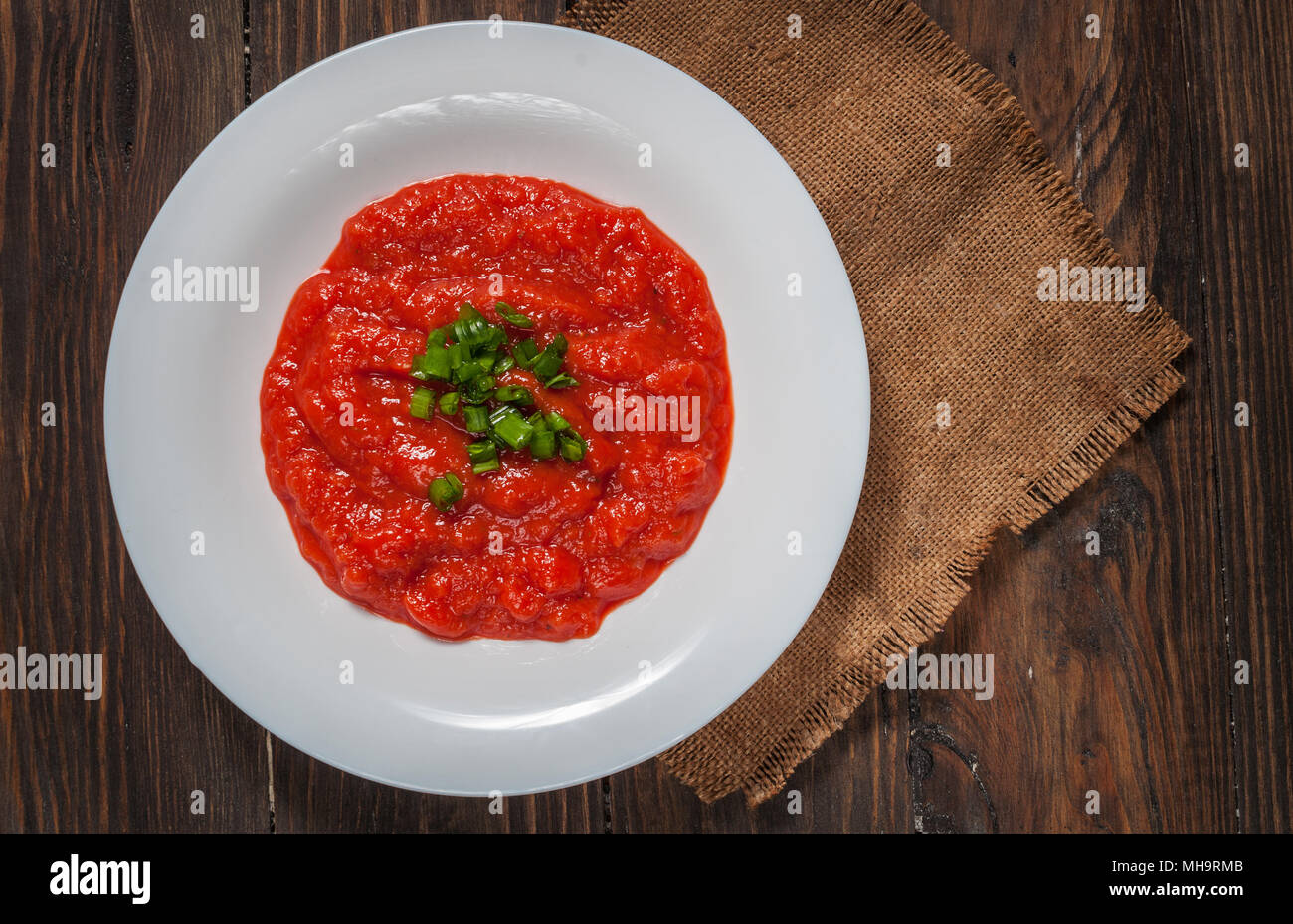 Top down tomato soup hi-res stock photography and images - Alamy