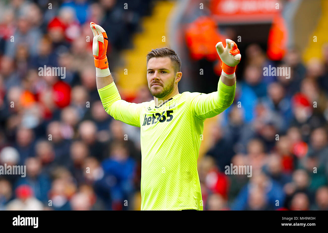 Stoke City goalkeeper Jack Butland Stock Photo - Alamy