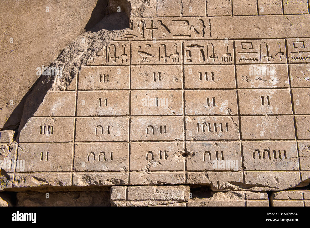 Egyptian hieroglyphs number hi-res stock photography and images - Alamy