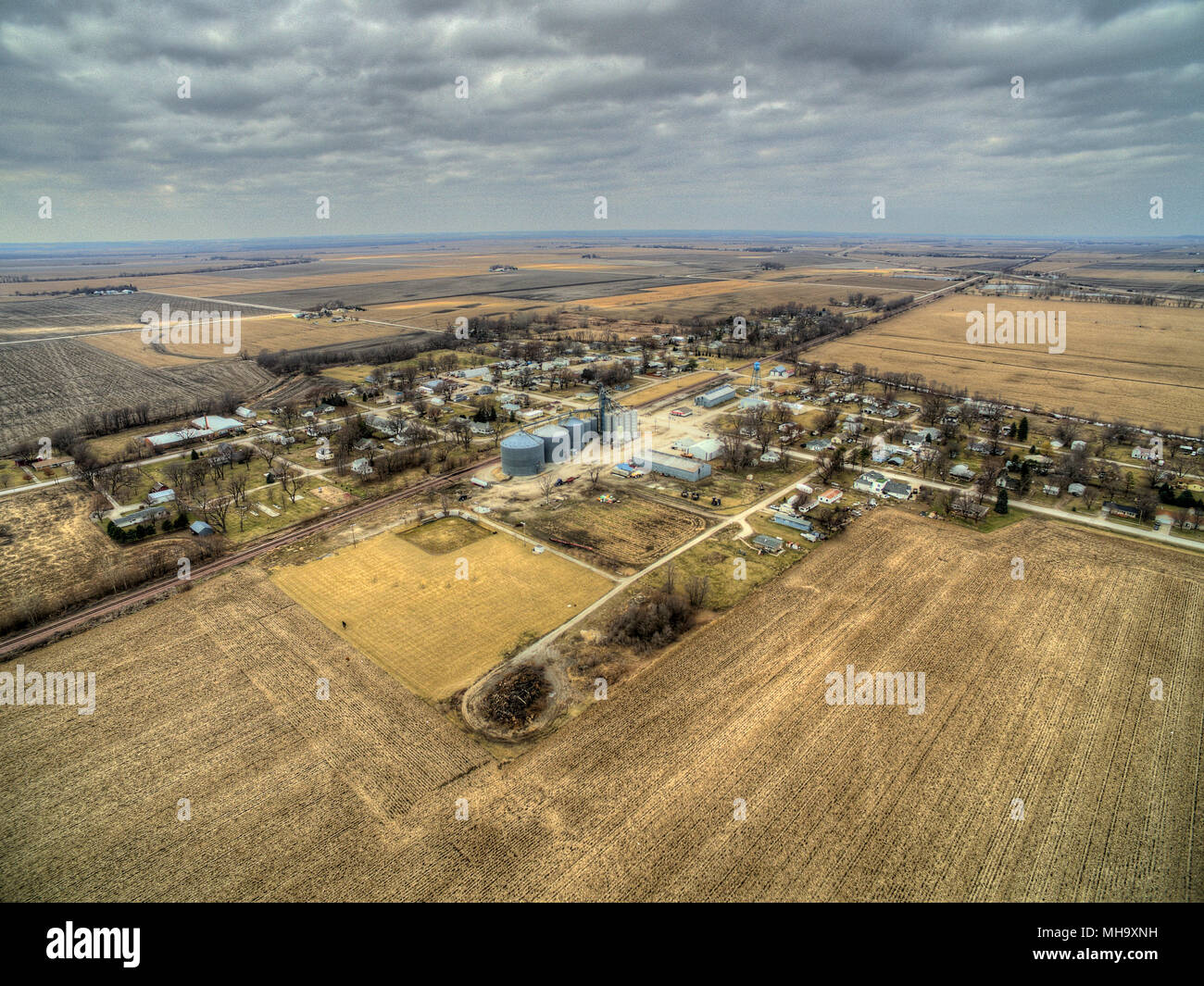 Modale is a small farming town in rural Iowa Stock Photo - Alamy