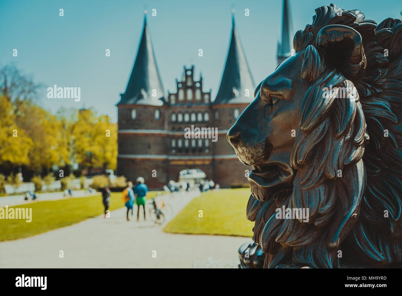Holsten Gate - Holstentor, a city gate marking off the western boundary ...