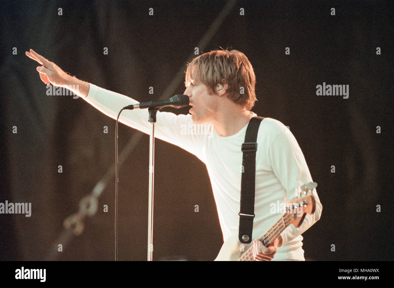 Bryan Adams, Canadian singer songwriter in concert, Cardiff Castle ...