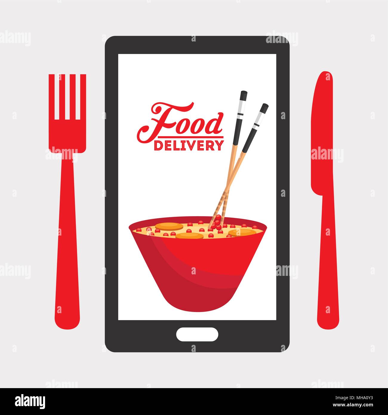 food delivery design, vector illustration eps10 graphic Stock Vector ...