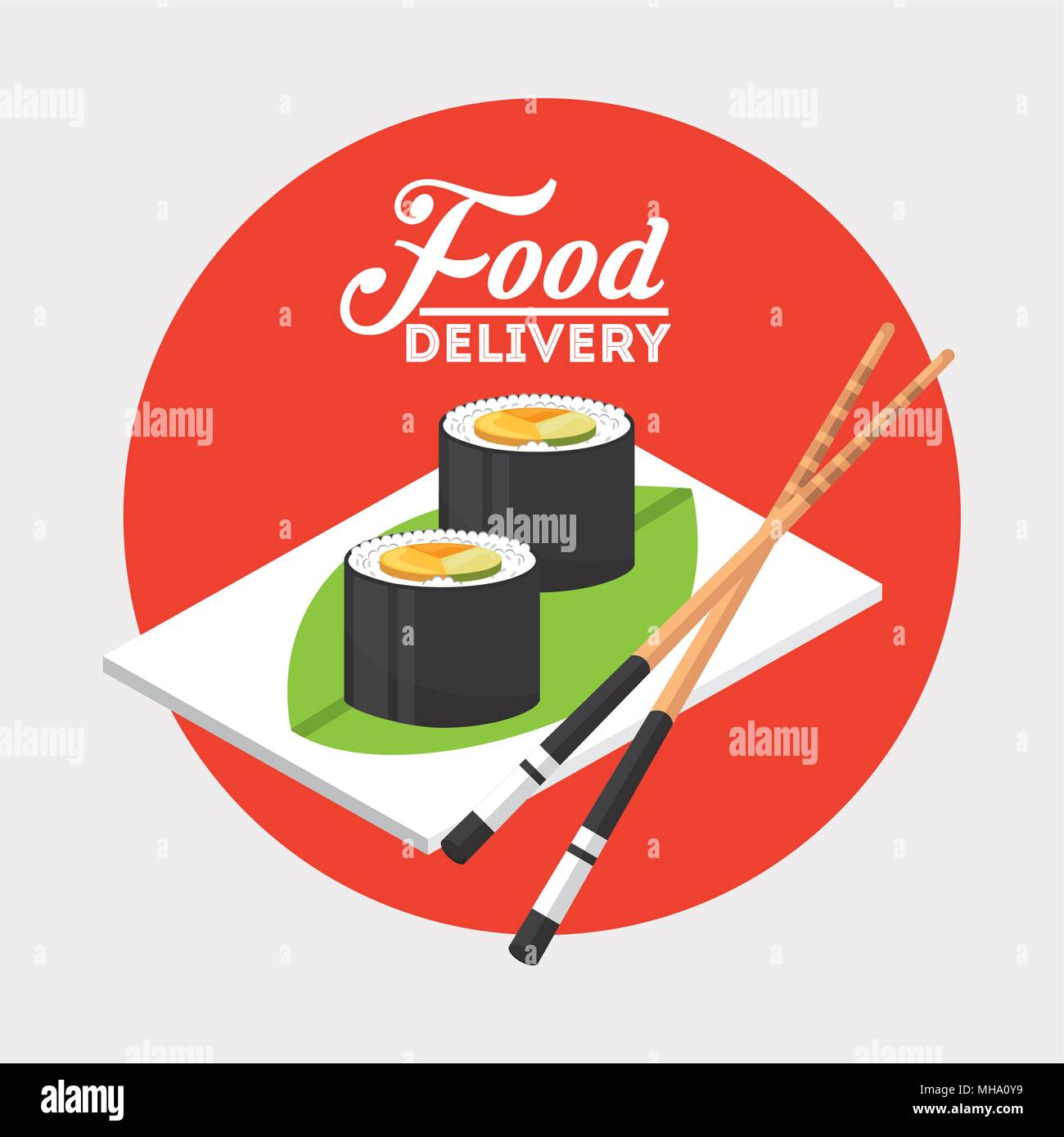 food delivery design, vector illustration eps10 graphic Stock Vector ...