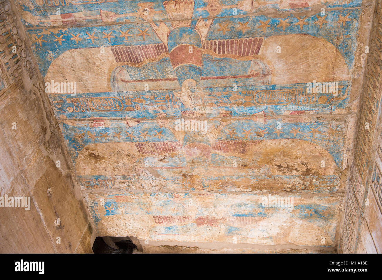 Hieroglyphs of the Temple of Hibis, the largest and most well preserved ...