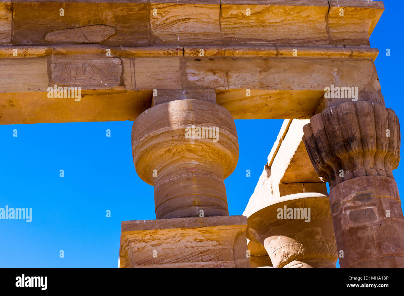 Columns of the Temple of Hibis, the largest and most well preserved ...