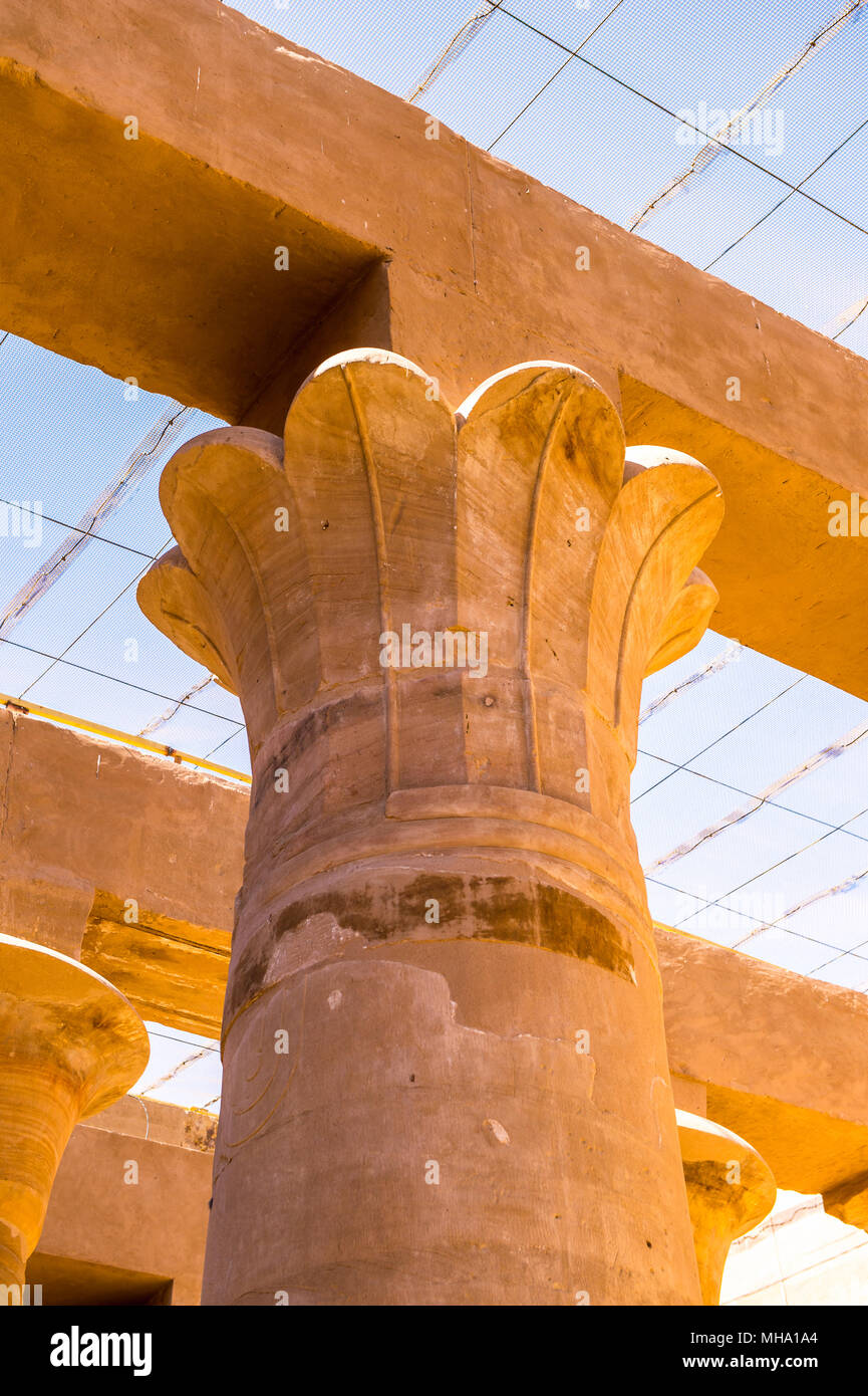 Columns of the Temple of Hibis, the largest and most well preserved ...