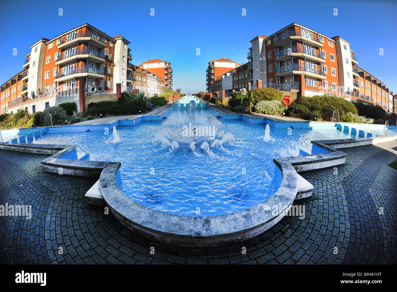 Sovereign Harbour, Columbus Point water feature in Eastbourne, East ...