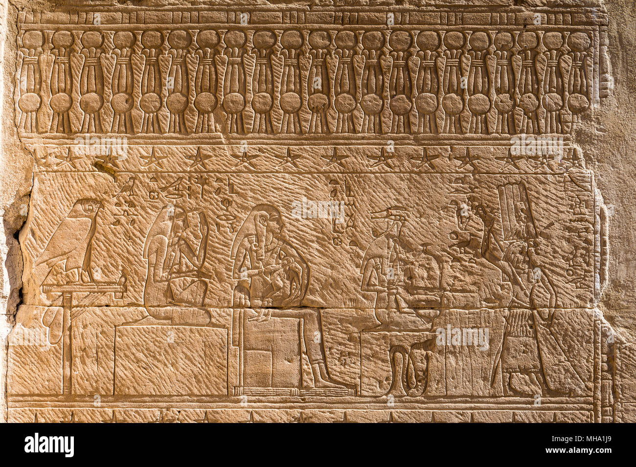Hieroglyphs of the Temple of Hibis, the largest and most well preserved ...