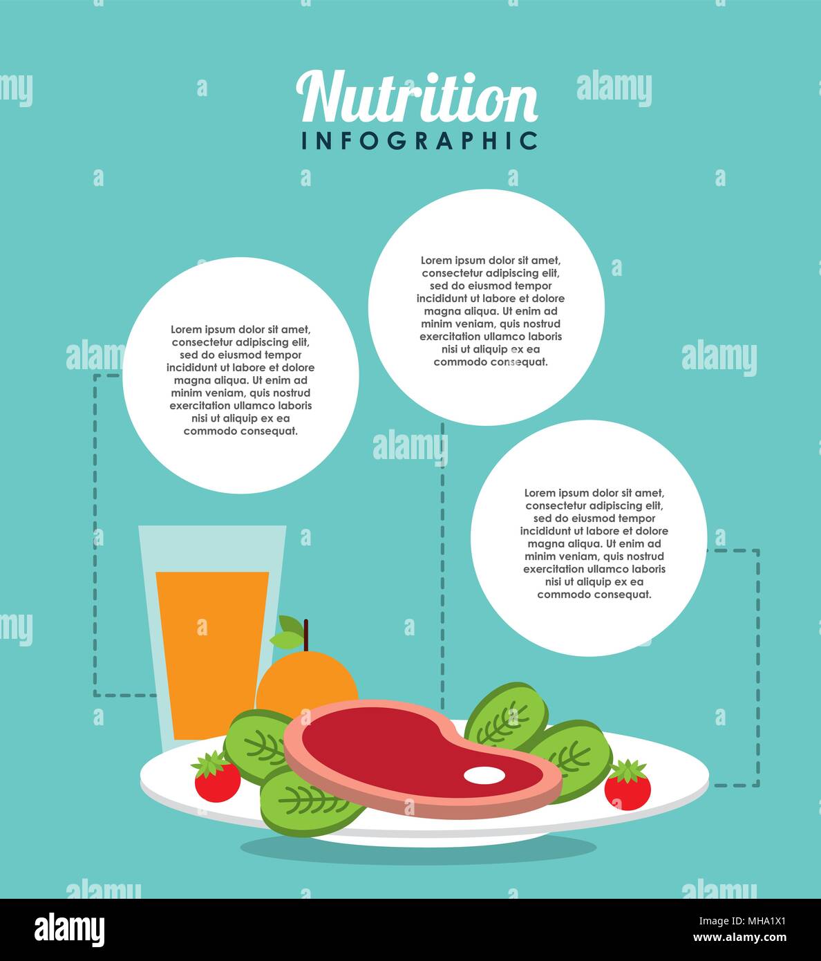 nutrition concept design, vector illustration eps10 graphic Stock ...