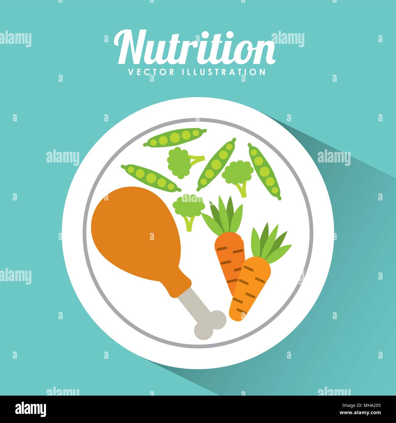 nutrition concept design, vector illustration eps10 graphic Stock ...