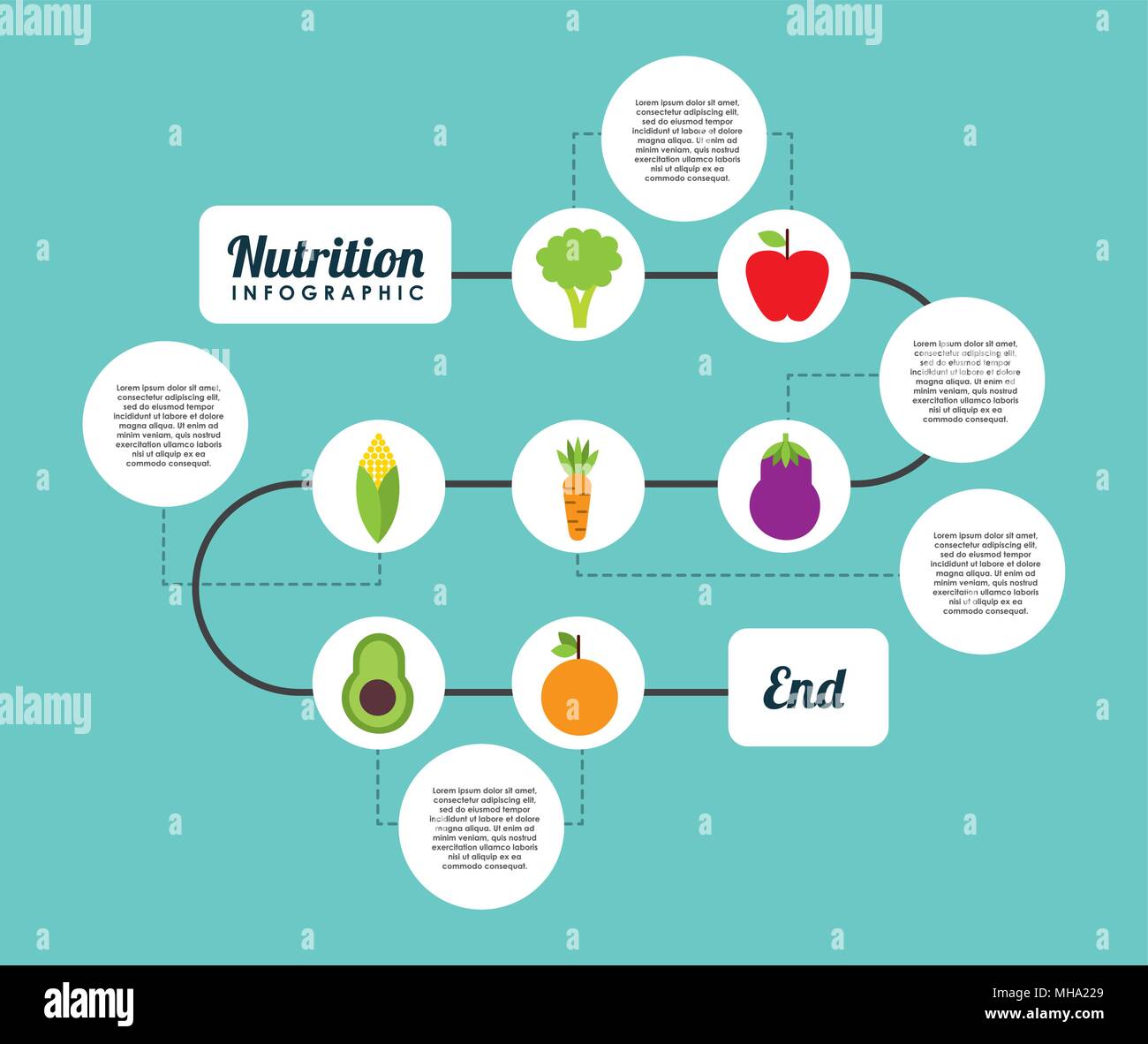 nutrition concept design, vector illustration eps10 graphic Stock ...