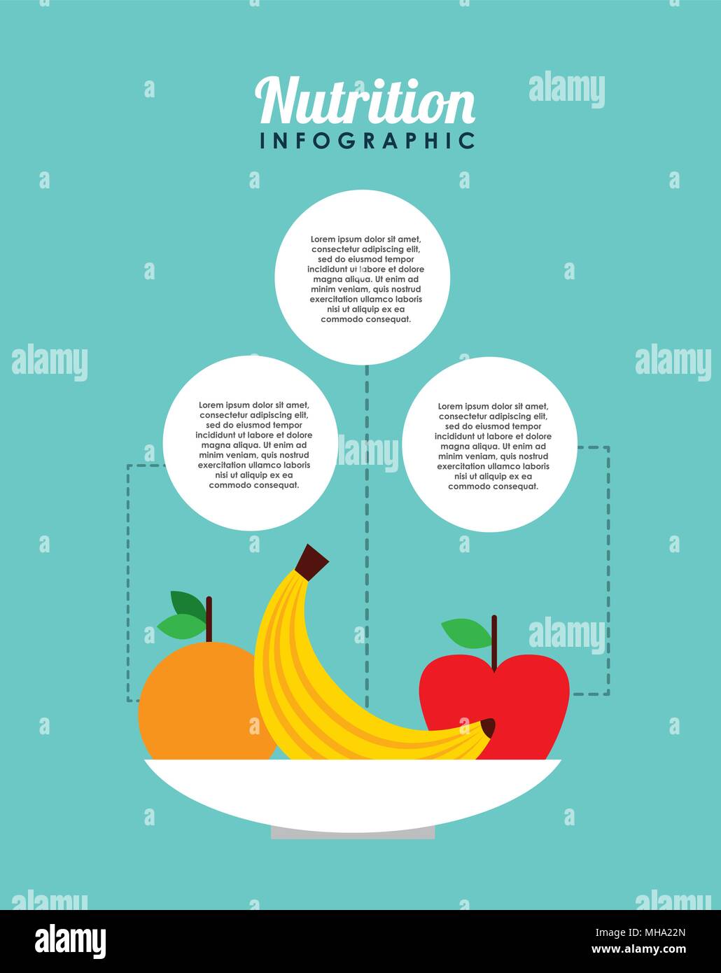 nutrition concept design, vector illustration eps10 graphic Stock ...