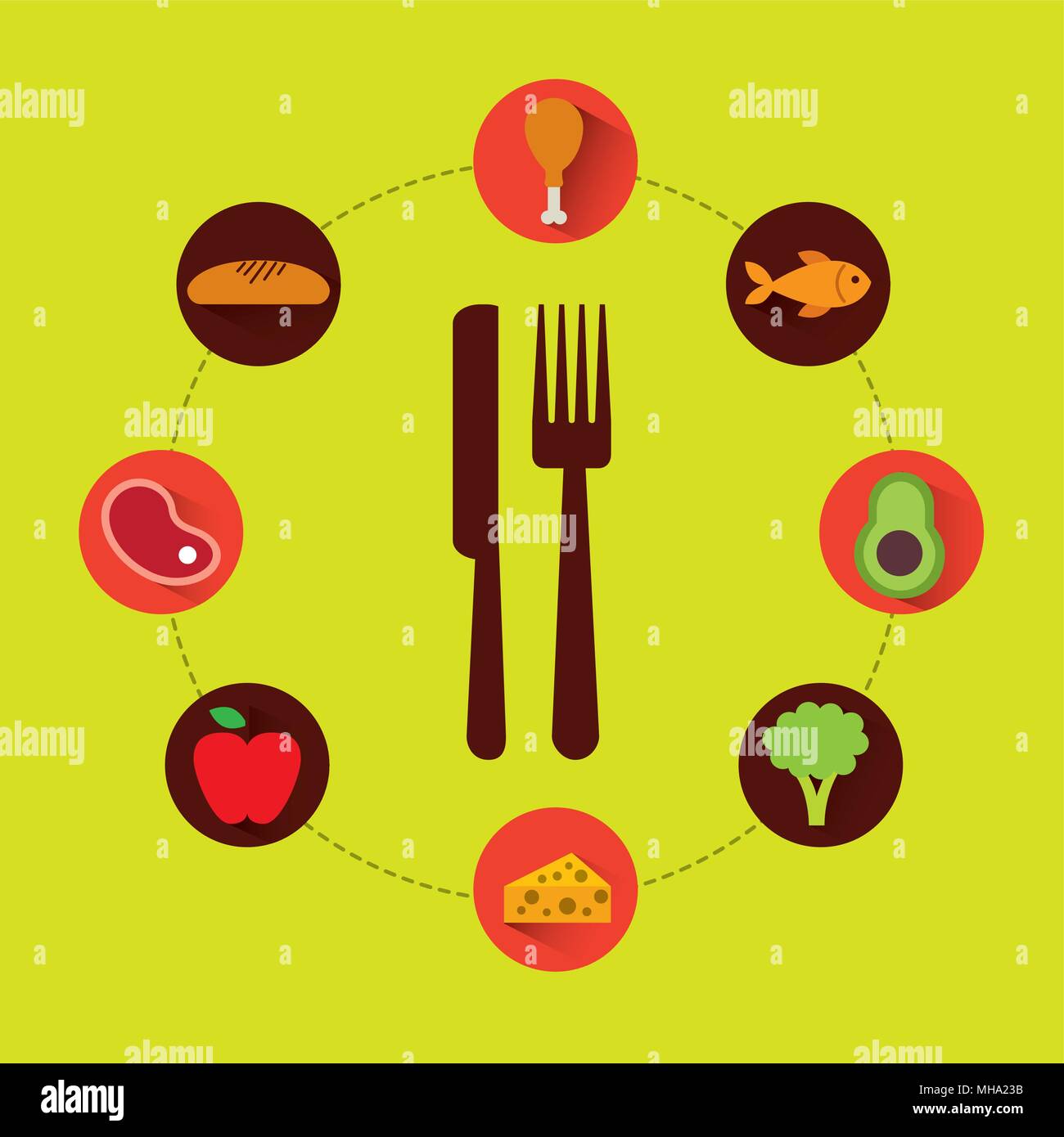 nutrition concept design, vector illustration eps10 graphic Stock ...