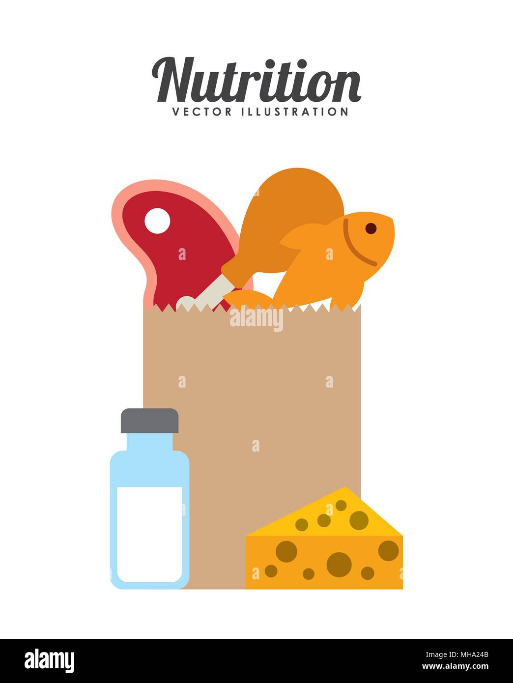 nutrition concept design, vector illustration eps10 graphic Stock ...