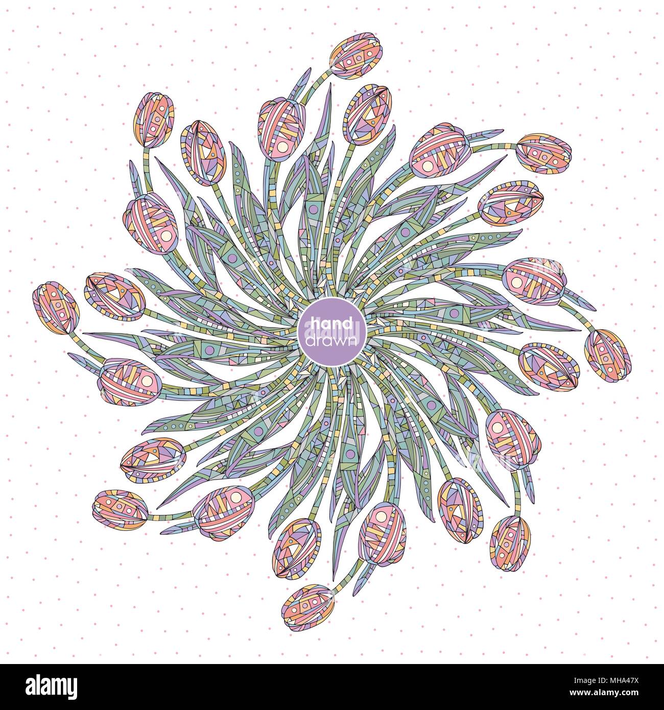Mandala garden Stock Vector Images - Alamy