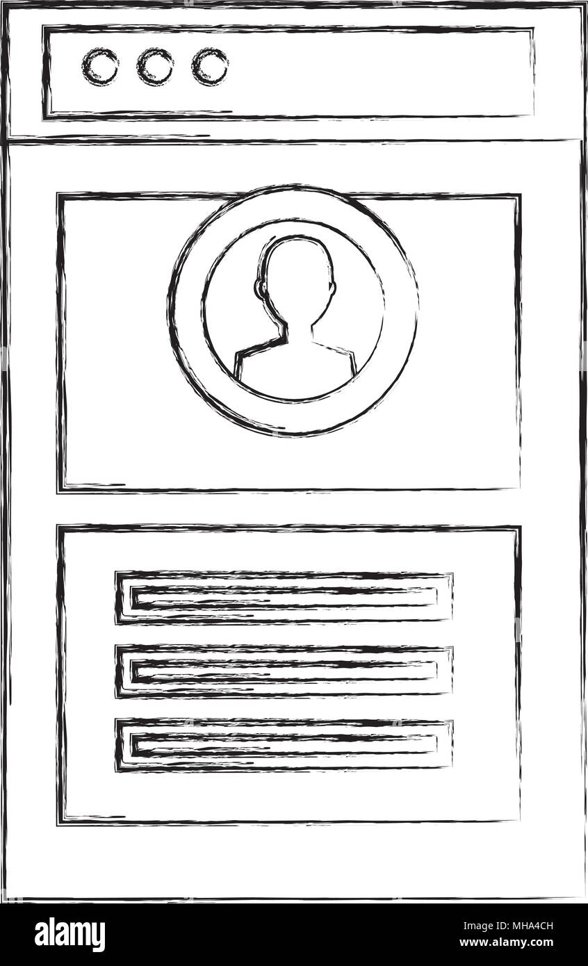 webpage template with user count vector illustration design Stock ...