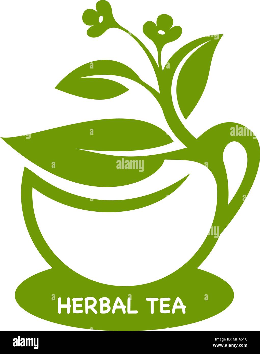 Herbal tea. Eco product logo Stock Vector Image & Art - Alamy
