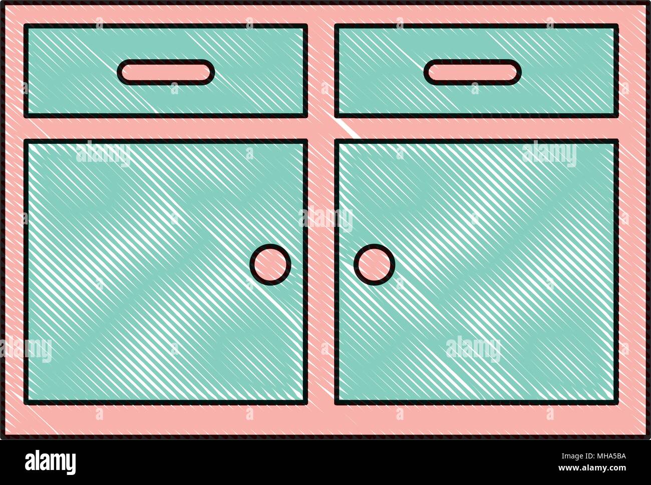 Kitchen cabinet container Stock Vector Images - Alamy