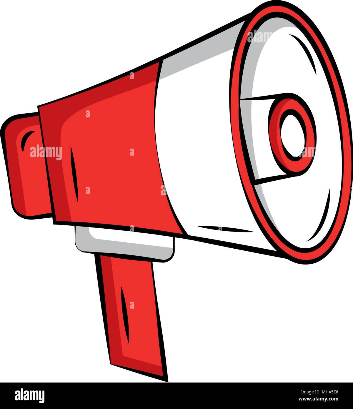 megaphone sound pop art style vector illustration design Stock Vector ...