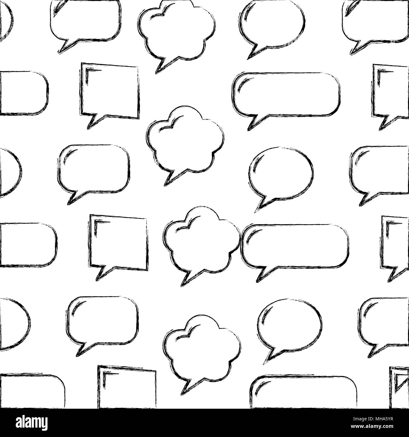 comic pop art speech bubble background vector illustration outline ...