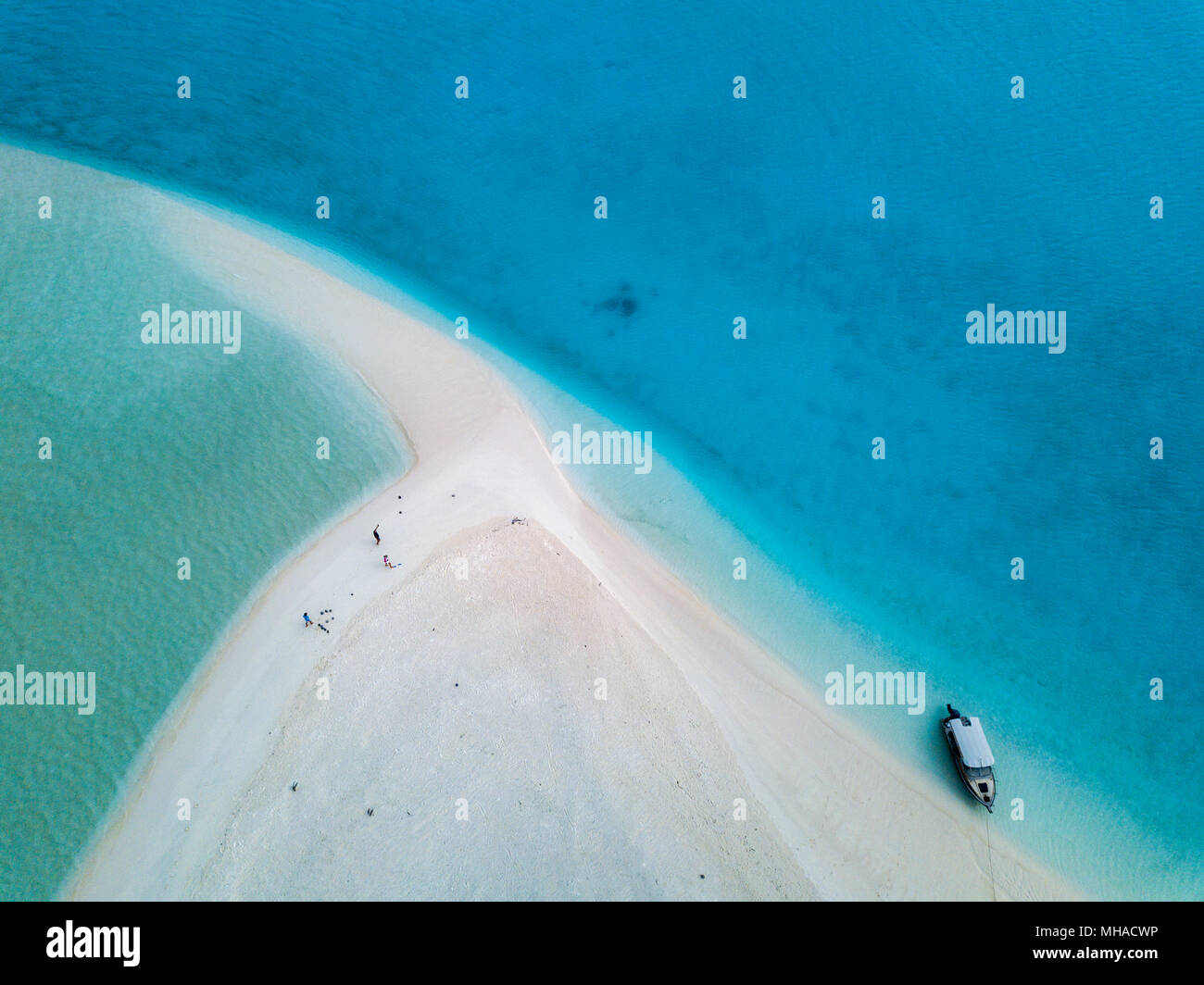 Polynesia Cook Islands tropical paradise aerial view panorama landscape ...