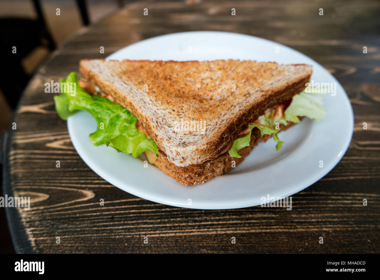 Triangle cut sandwich hi-res stock photography and images - Alamy