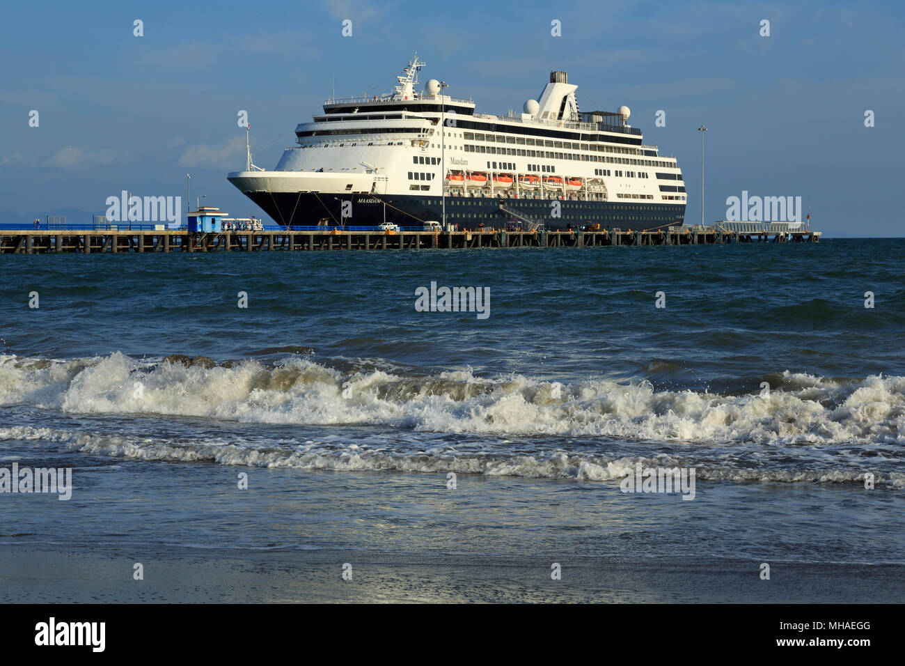 Cruise Ship Maasdam, Puntarenas City, Costa Rica, Central America Stock ...