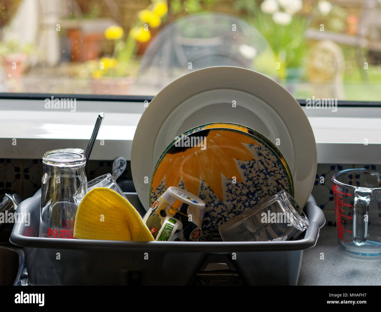 Domestic Washing Up, UK Stock Photo - Alamy