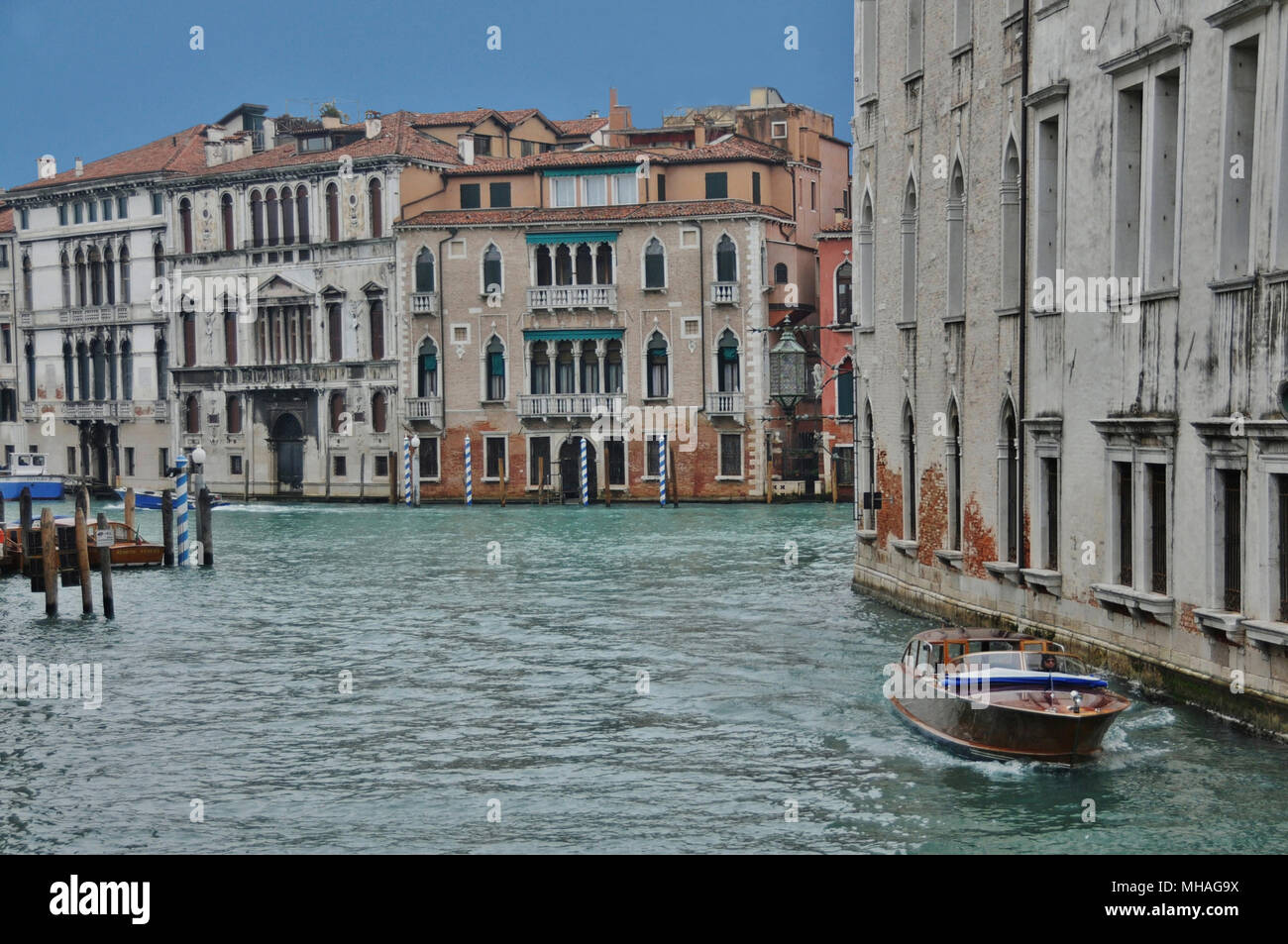 Image of crumbling wall, damaged by sea salt erosion, Venice, Italy ...