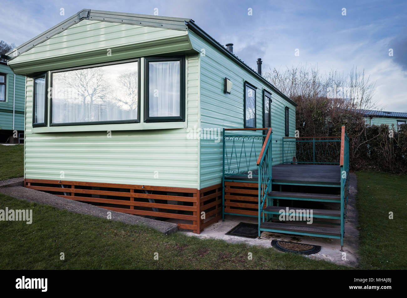 Vintage static caravan hi-res stock photography and images - Alamy