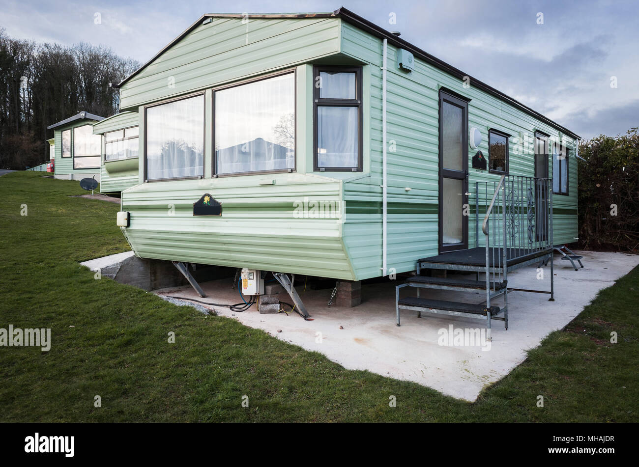 Vintage static caravan hi-res stock photography and images - Alamy