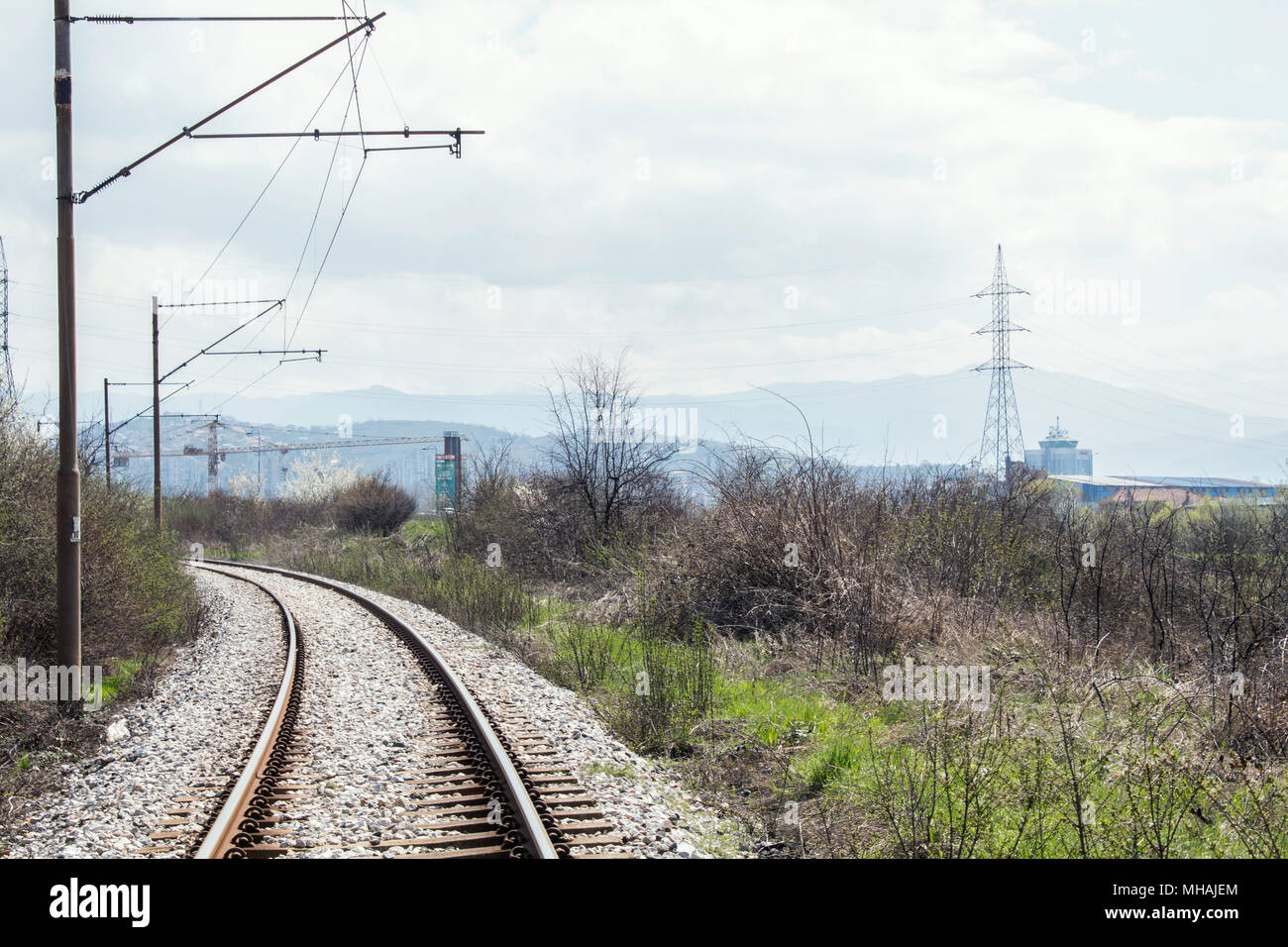 Blurred landscape train hi-res stock photography and images - Alamy