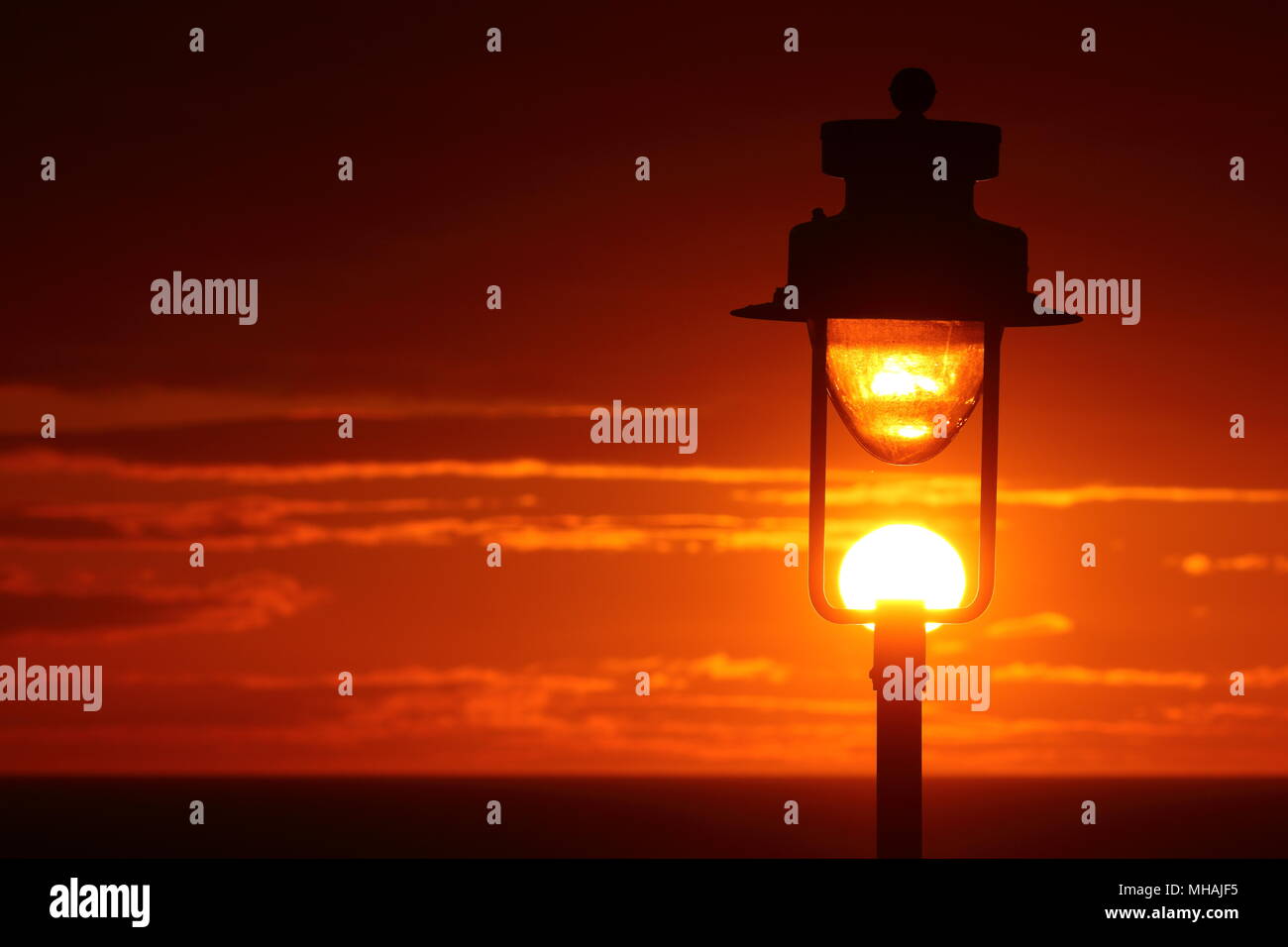 Sunrise at Whitby Stock Photo - Alamy