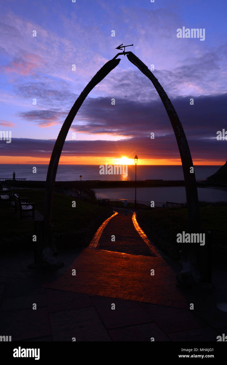 Whitby Whale Bones Archway Stock Photo - Alamy