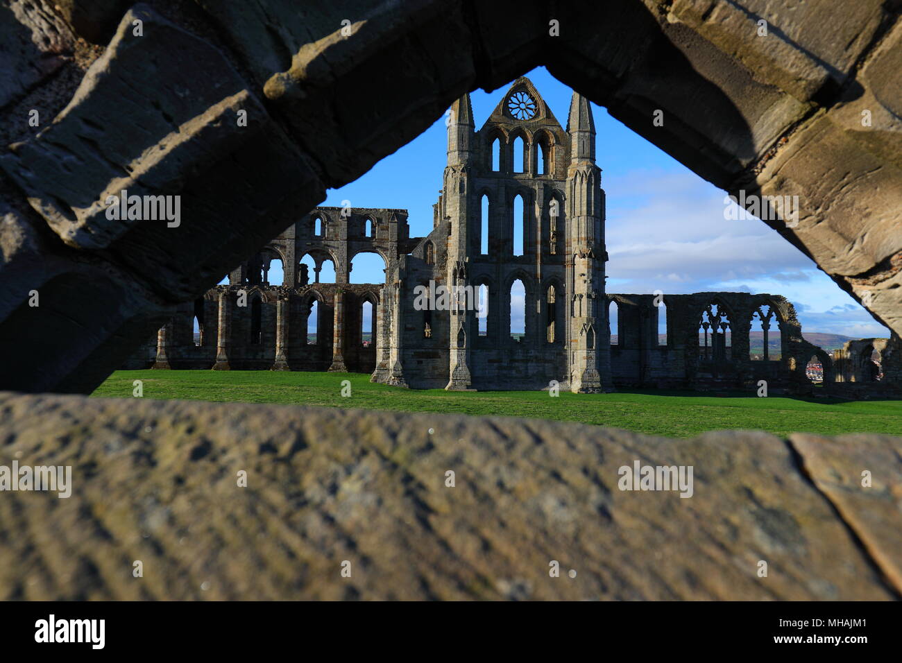 Medieval gothic whitby abbey whitby hi-res stock photography and images ...