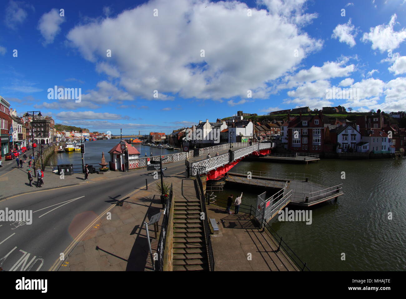 Whitby Swing Bridge Stock Photo - Alamy