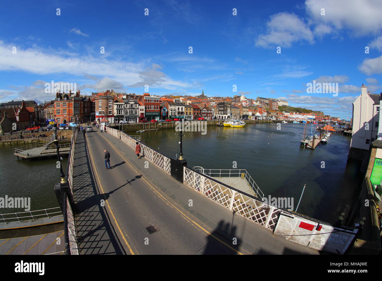 Whitby Swing Bridge Stock Photo - Alamy