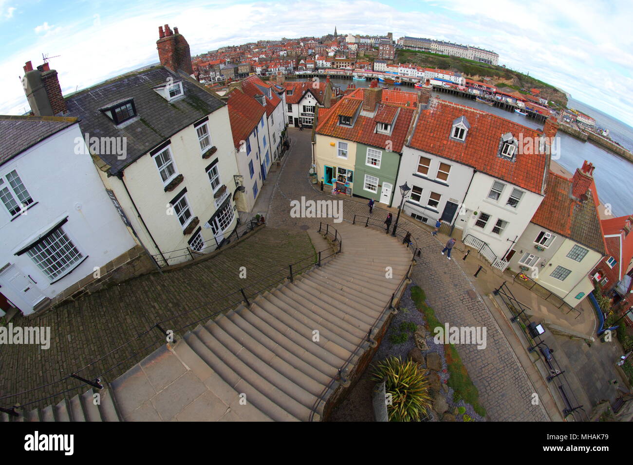 199 Steps Whitby - North Yorkshire Stock Photo - Alamy