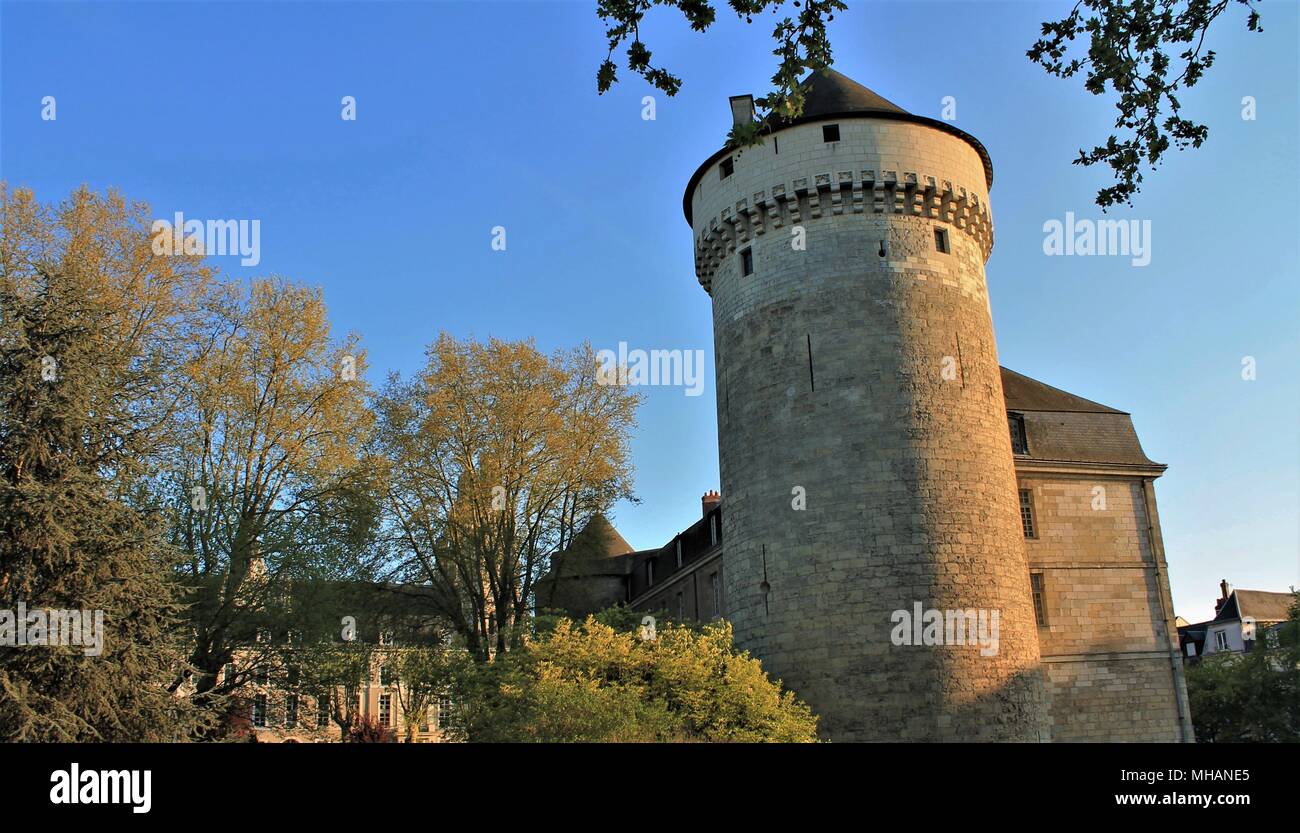Tours city castle, Loire Valley - UNESCO world heritage, France Stock ...