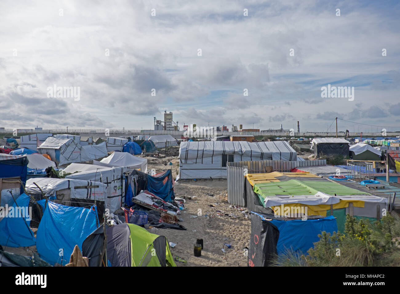 The Calais Jungle on the final morning of the evacuation. The Jungle ...