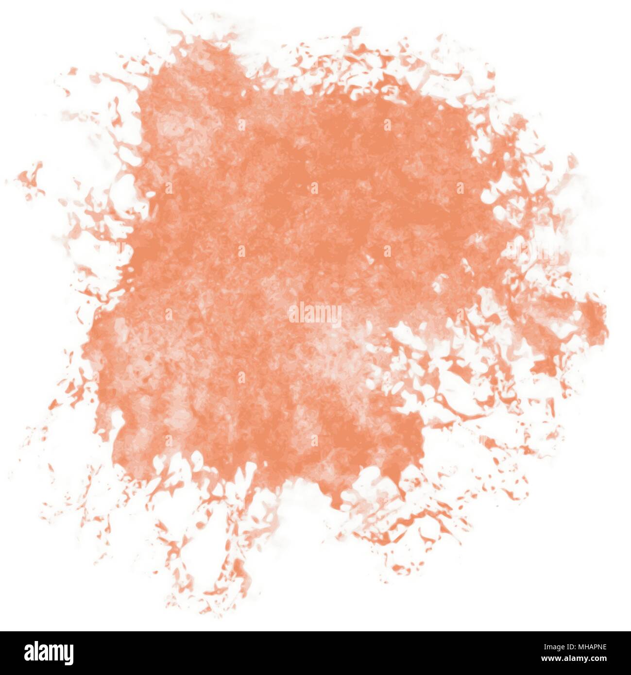 orange watercolor isolated splash background pattern, vector ...