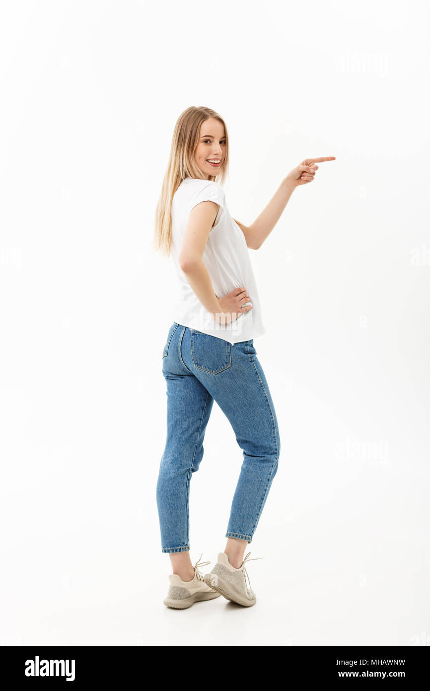 Female Body Full Length Side Stock Photos & Female Body Full Length ...