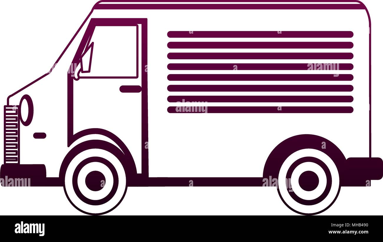 Purple van Stock Vector Images - Alamy