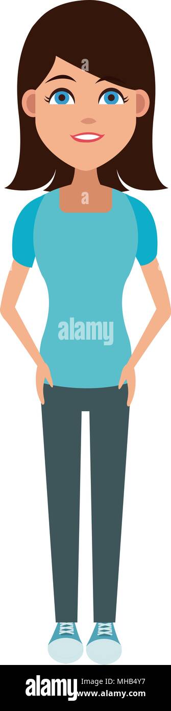 Young woman cartoon Stock Vector Image & Art - Alamy