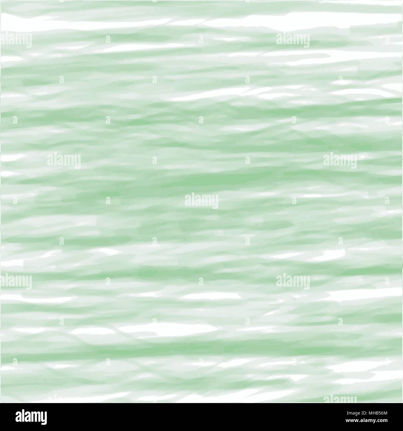 green hand drawn watercolor rippled waves background pattern, vector ...