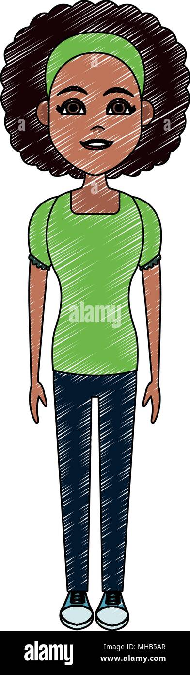 Young woman cartoon scribble Stock Vector Image & Art - Alamy